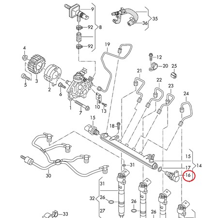 Linde Forklift VW057130764H Basınç Sensörü