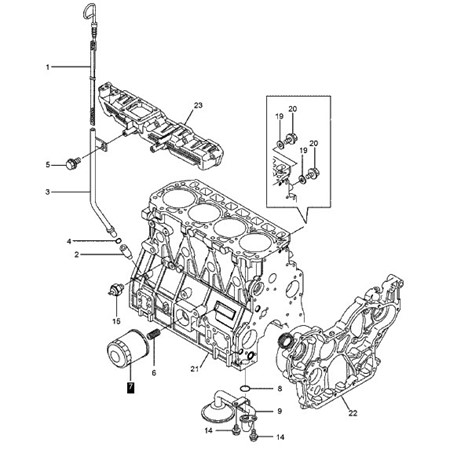 Linde Forklift 0009831417 Motor Yağ Filtresi 1283 Serisi HT30