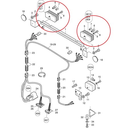 Still Forklift 0526363 Arka Stop Lambası (0526364)