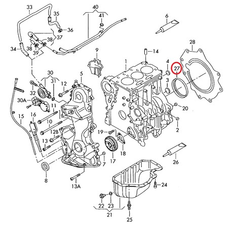 Linde Forklift VW021103051C Krank Yağ Keçesi