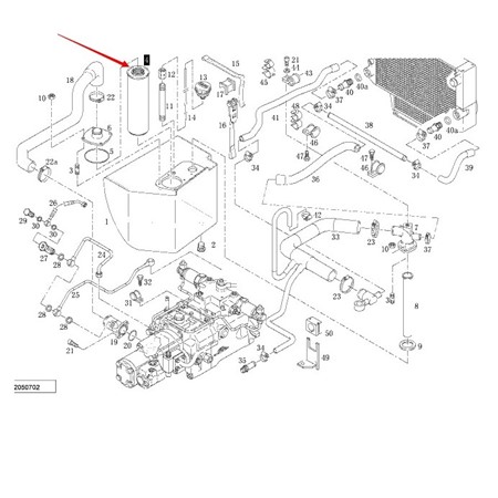 Linde Forklift 0009830839 Hidrolik Yağ Filtresi 337 Serisi